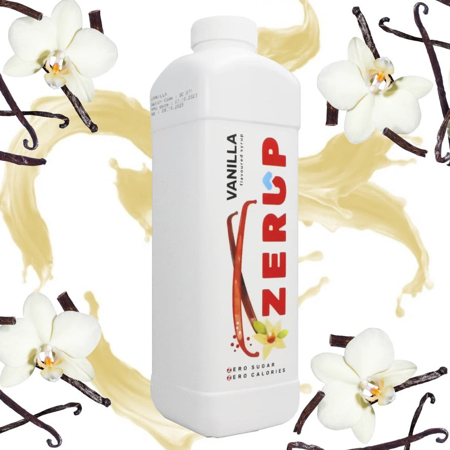 Zerup Sugar Free Syrup Vanilla 1L – Yummy Direct