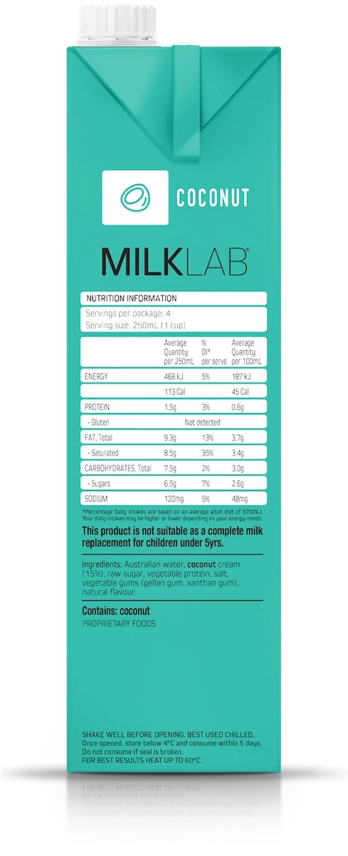 MilkLab Coconut Milk 1L Box of 8 – Yummy Direct