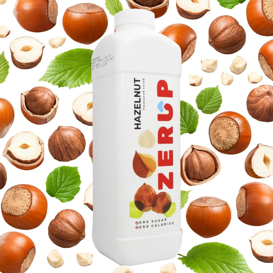 Zerup Sugar Free Syrup Hazelnut 1L – Yummy Direct