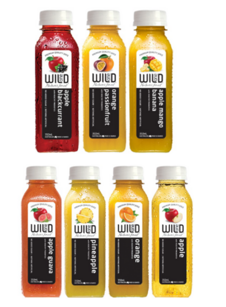 Wild One Premium Apple Juice PET 350ml Boxes of 12 – Yummy Direct