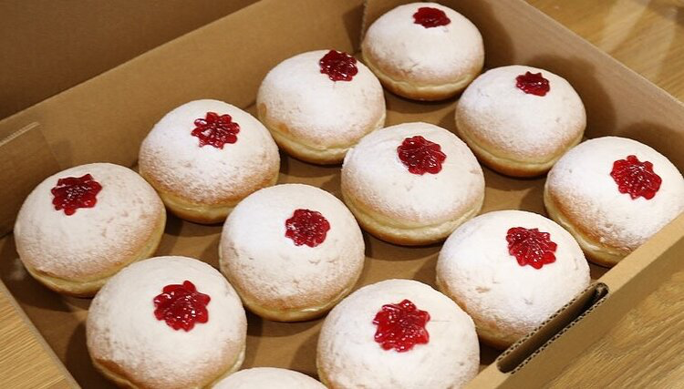 Big Lou's Donuts Jam Berliner Donut – Yummy Direct